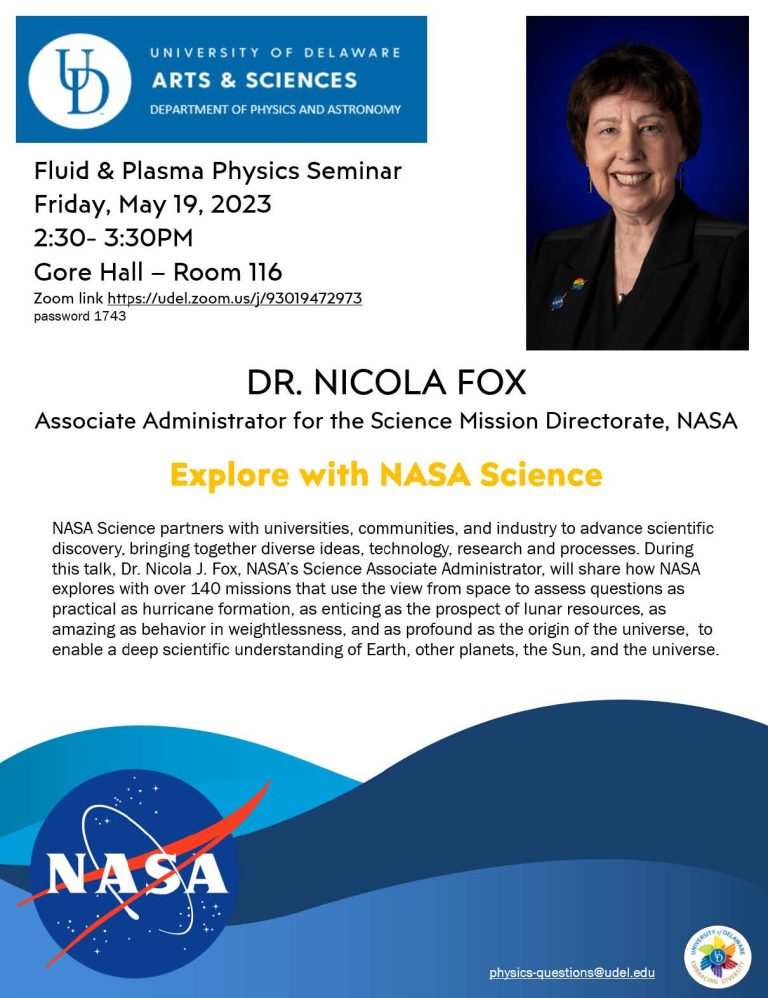 Dr. Nicola Fox, Associate Administrator of NASA's Science Mission ...